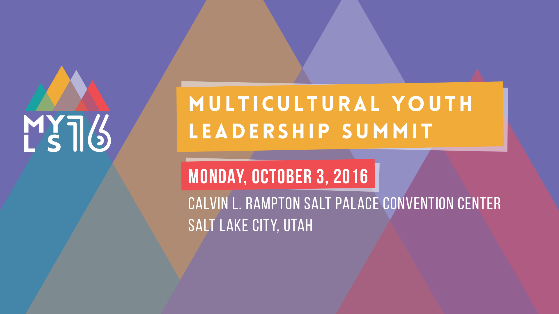 2016 Multicultural Youth Leadership Summit | Utah Division Of ...